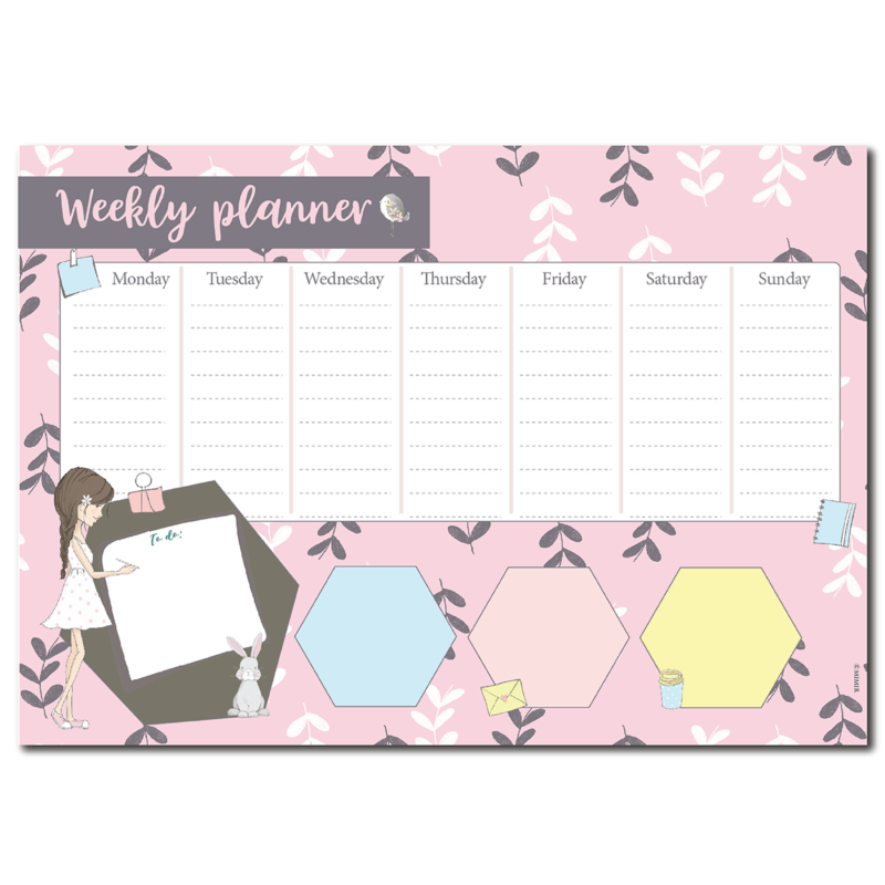 Little Girl Weekly Planner - Mimir Paper Shop